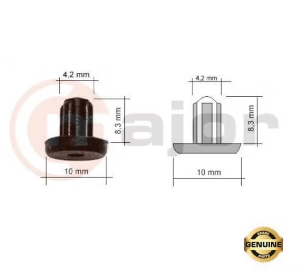 754010112 GENUINE SMEG Cooktop Rubber Pan Trivet Support Foot/Grommet ...