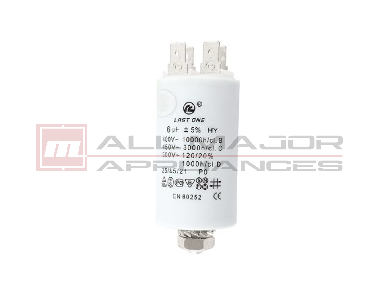 GENUINE LAST ONE 6µF Plastic Motor Run Capacitor - Ø32mmx56mm – All ...