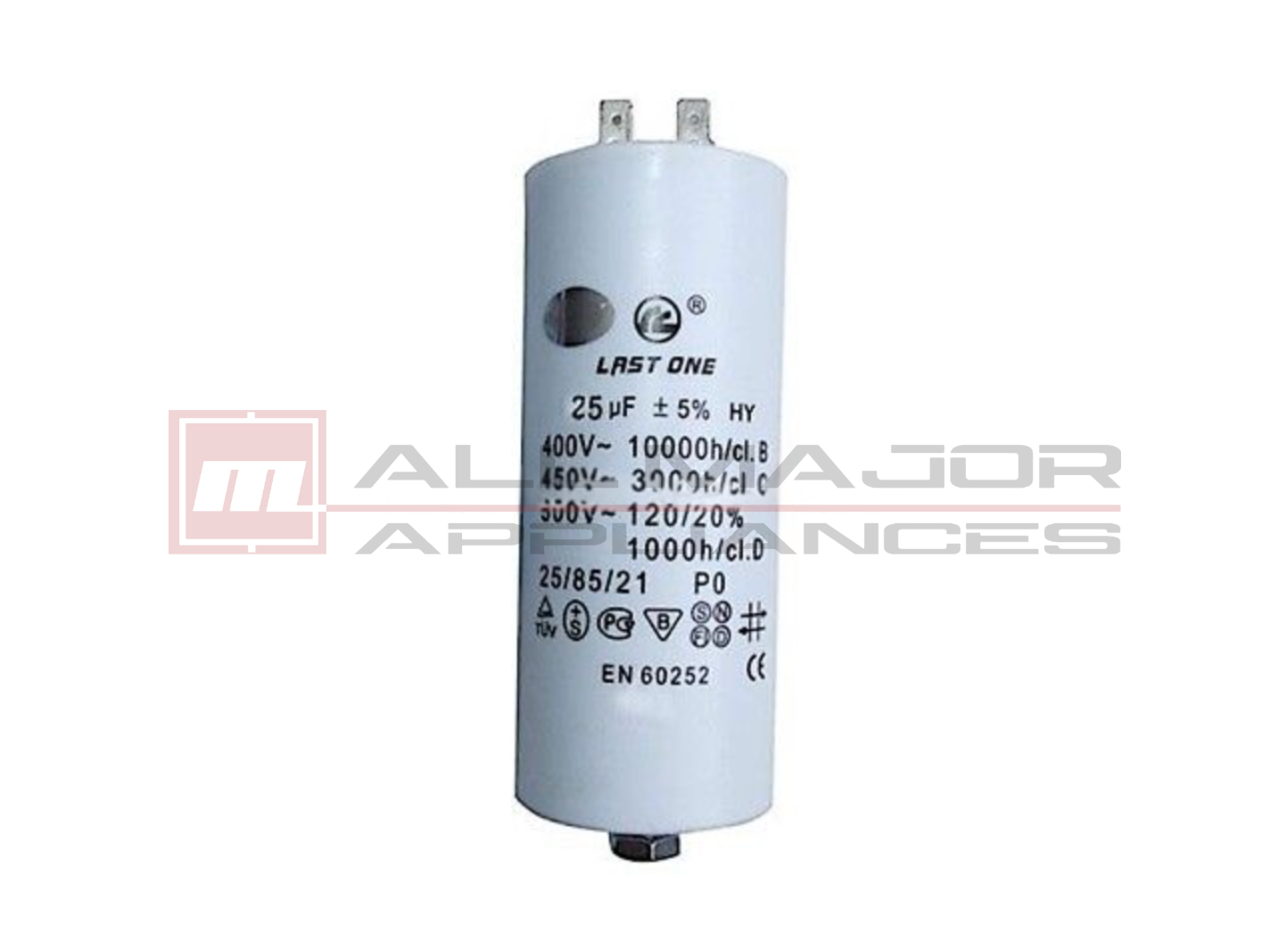 GENUINE LAST ONE 25µF Plastic Motor Run Capacitor - Ø39mmx97mm – All ...